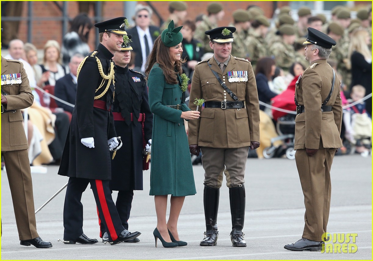 Kate Middleton Goes Green for St. Patrick's Day Parade with Prince ...