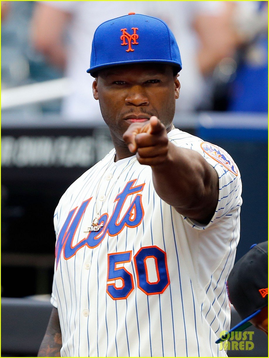 50 Cent Throws First Pitch at Mets Game & Is Way Off the Mark - Watch ...