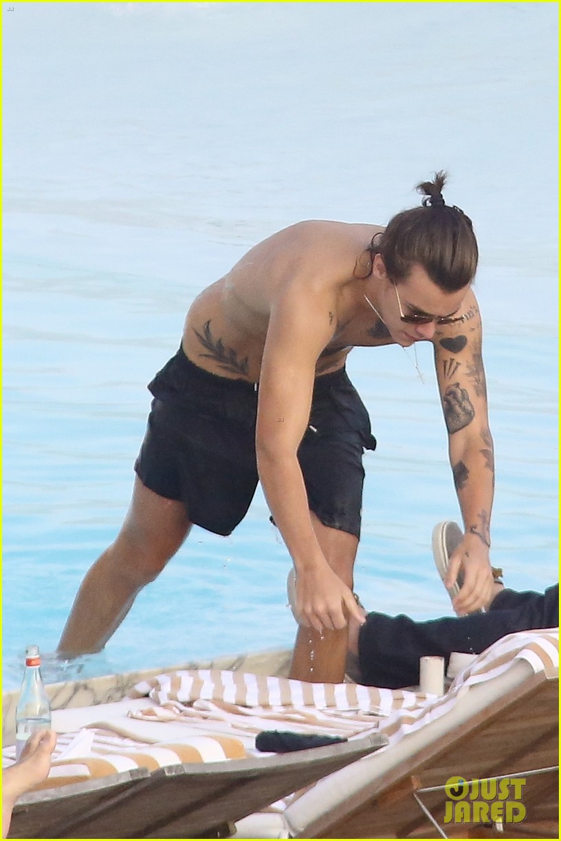 Harry Styles Almost Just Exposed His Little Harry at the Pool!: Photo ...