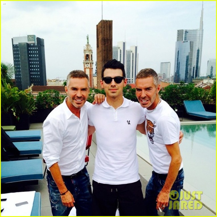Joe Jonas Attends 'DSquared2' Runway Show After Hanging Poolside with ...