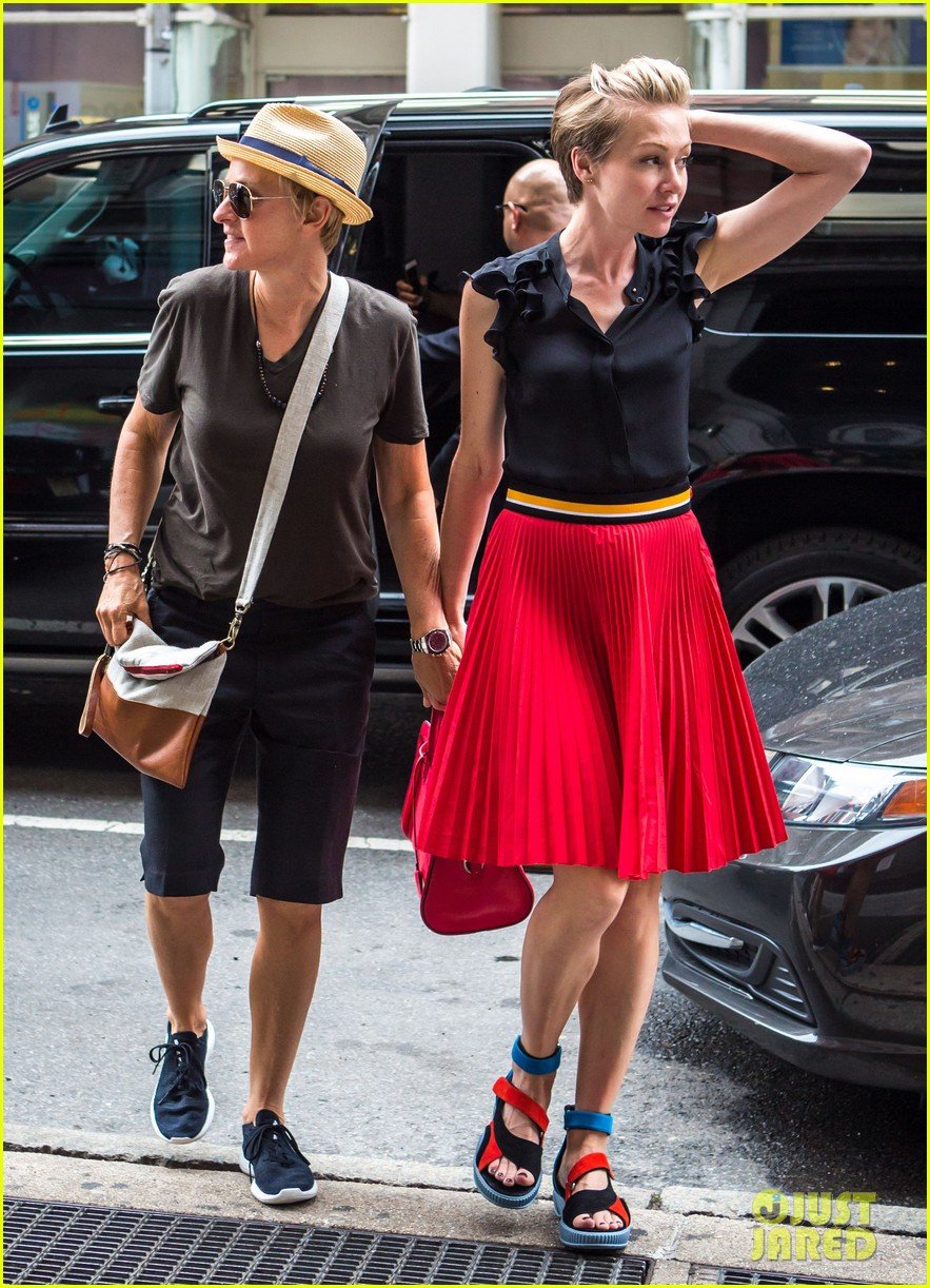 Ellen DeGeneres & Portia de Rossi Look Happy in Love in NYC!: Photo ...