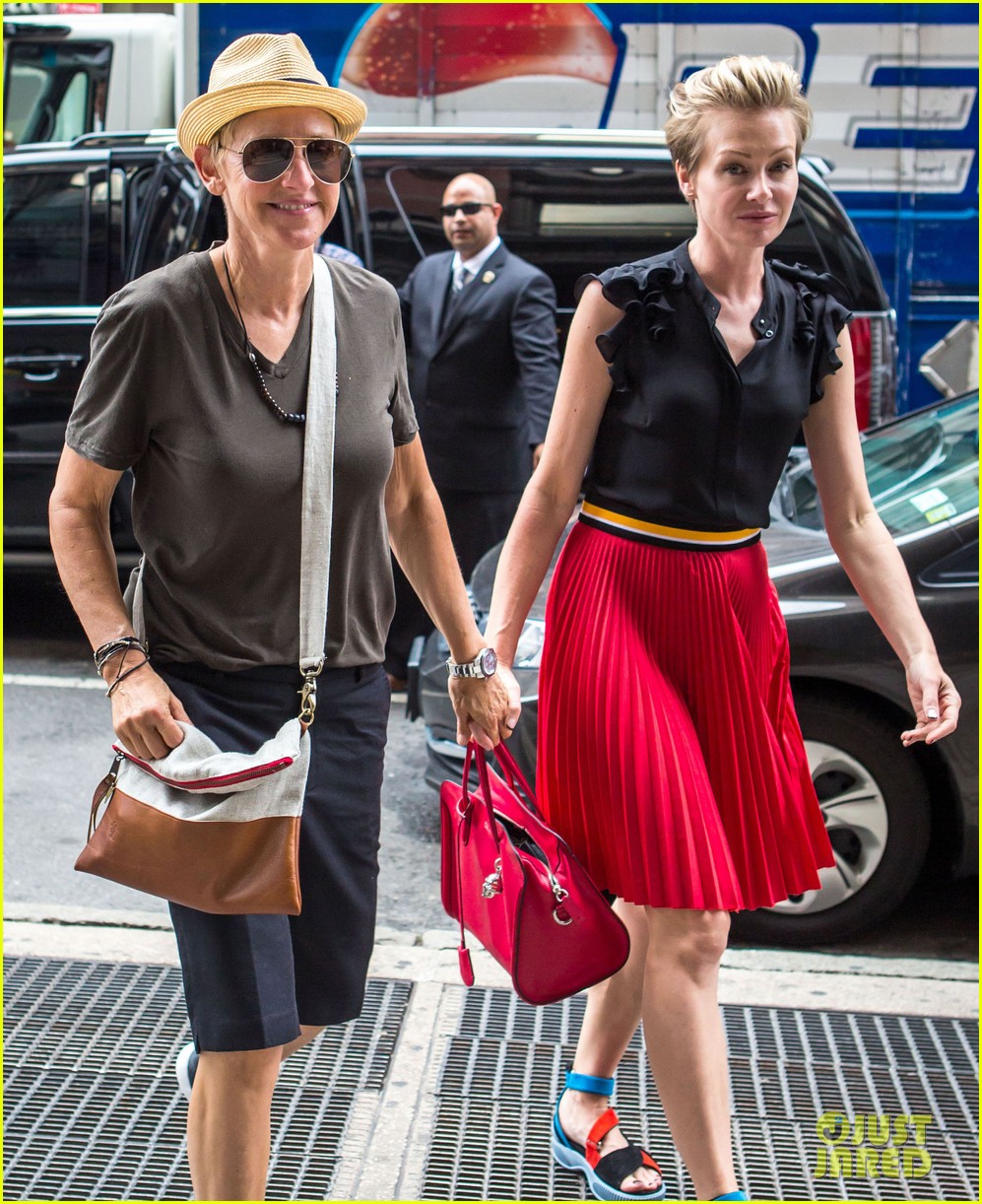 Ellen DeGeneres & Portia de Rossi Look Happy in Love in NYC!: Photo ...