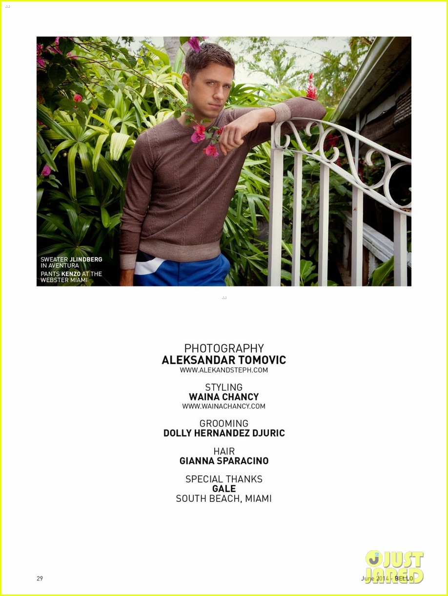 Aaron Tveit Models Bright Summer Outfits for 'Bello' June 2014!: Photo ...