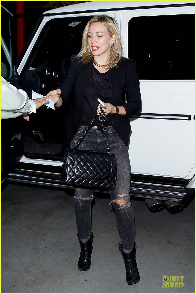 Hilary Duff Keeps It Sheer Black at Cher's Staples Center Concert ...