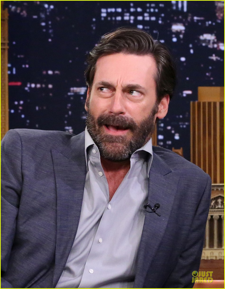 Jon Hamm & Jimmy Fallon Spit Food at Each Other on 'Tonight Show' - Watch Now!: Photo 3164295 ...