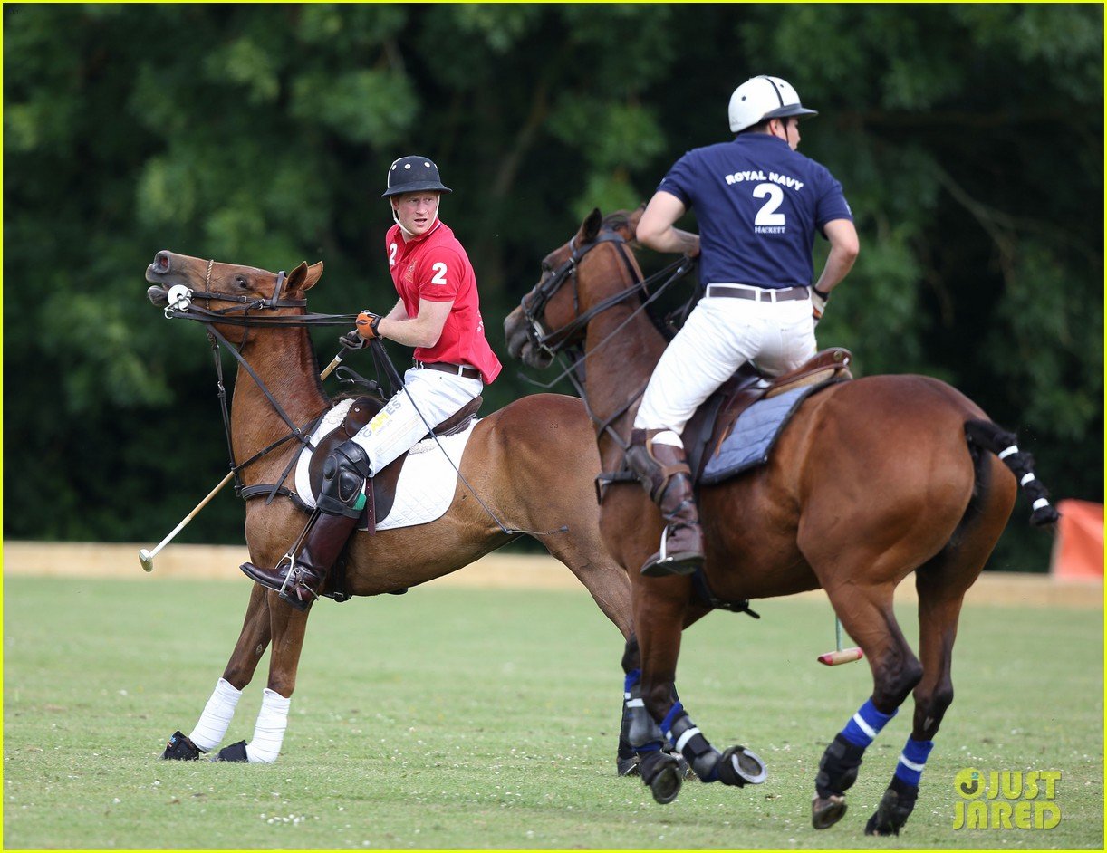 Sporty Royals! Prince Harry Plays Polo While William Snorkels!: Photo ...