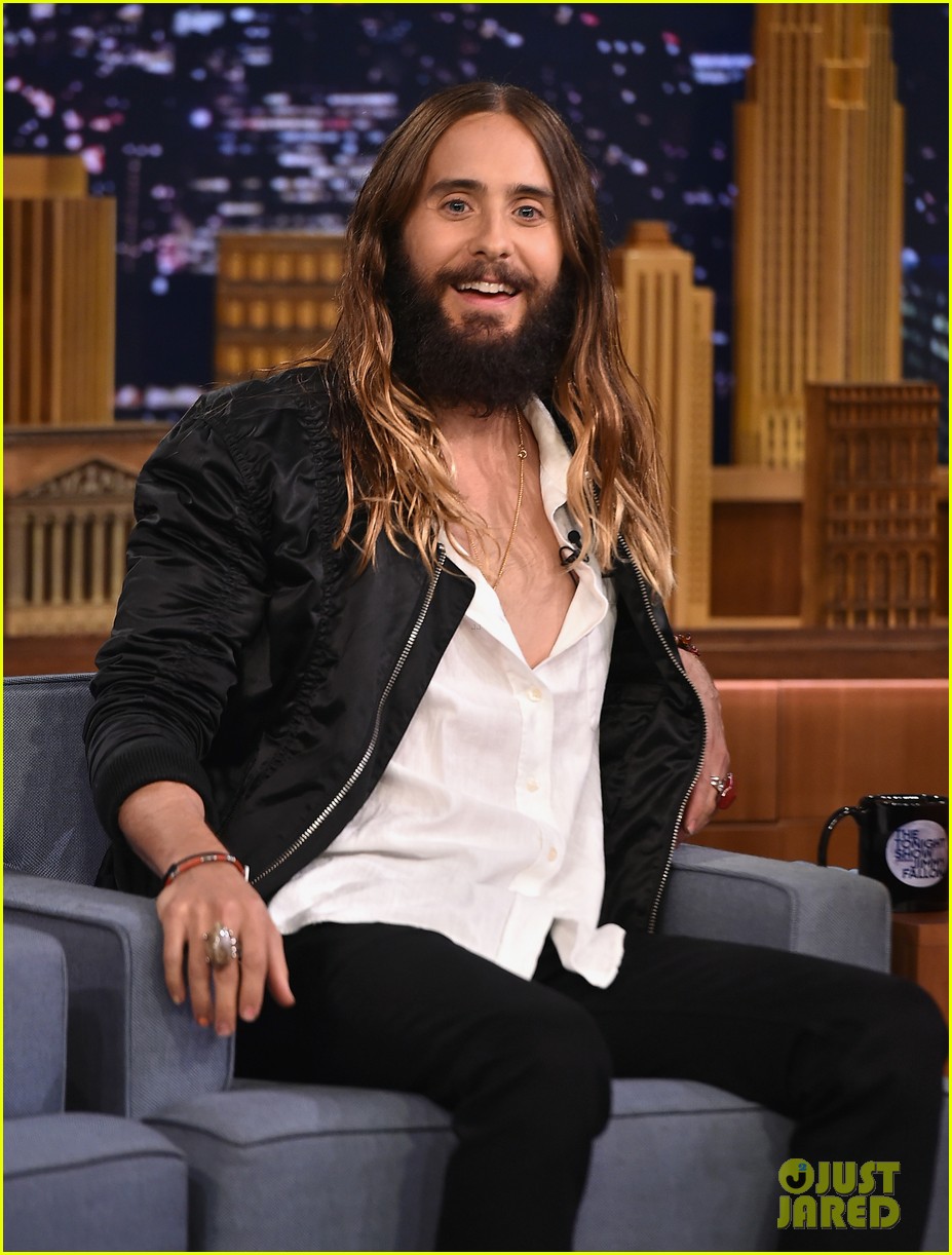 Jimmy Fallon Shaves Jared Leto's Beard on 'The Tonight Show'!: Photo ...