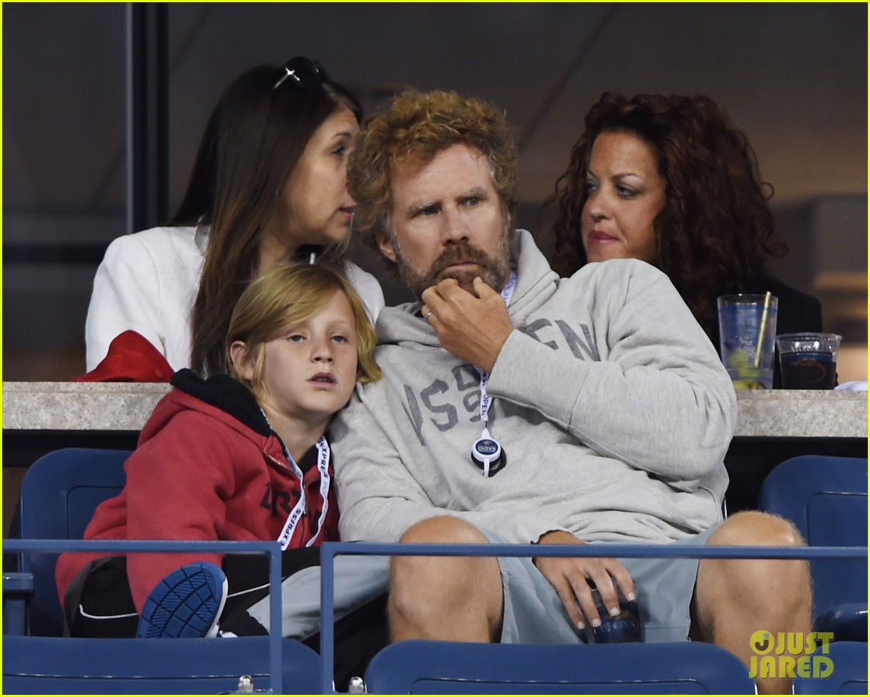 Will Ferrell Brings His Bushy Beard & Family to the U.S. Open: Photo ...