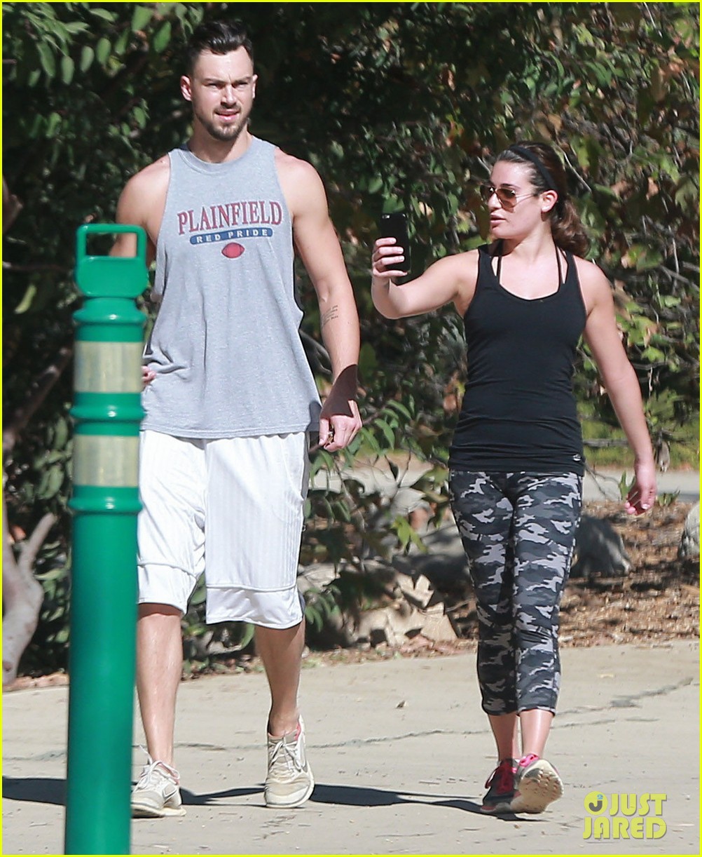 Lea Michele & Matthew Paetz Keep Each Other Happy on a Hike: Photo ...