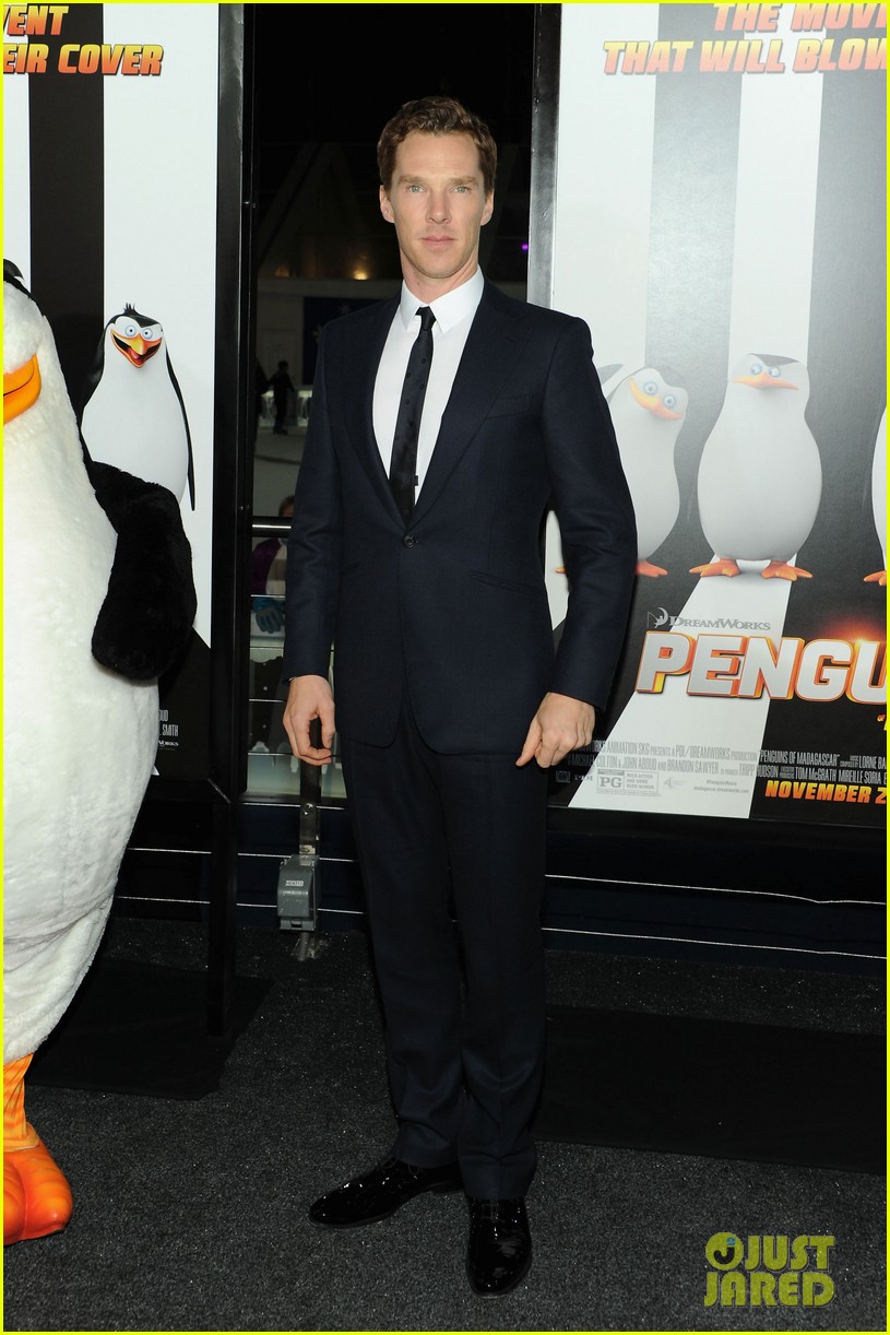 Benedict Cumberbatch Plays Around at the 'Penguins of Madagascar ...