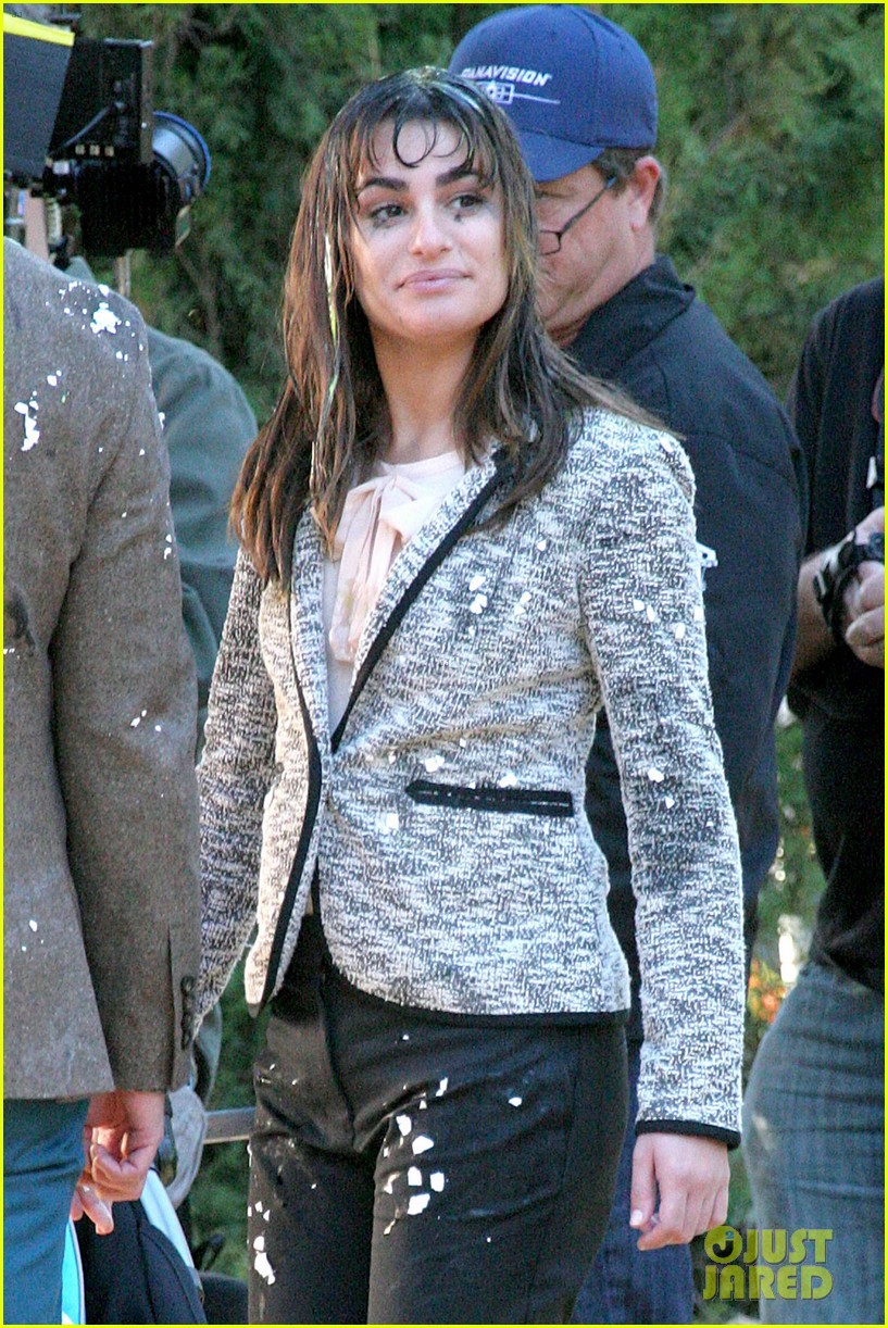Lea Michele & Darren Criss Get Egged On Fun 'Glee' Set: Photo 3245975 ...