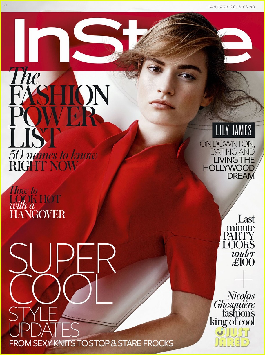 Lily James Looks Stunning on January's 'InStyle UK': Photo 3260148 ...