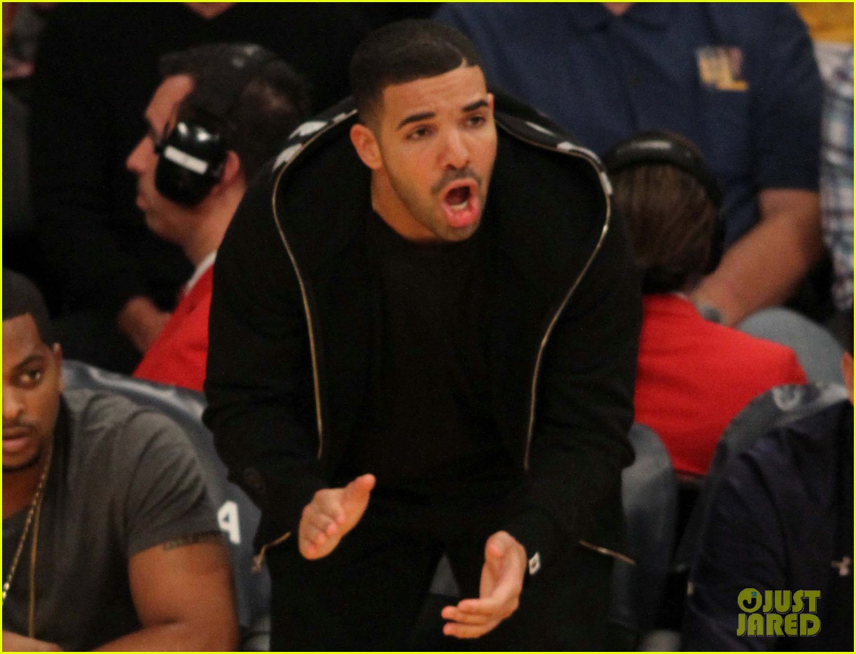 Adam Levine & Drake Were Super Invested in the Lakers vs. Raptors Game ...