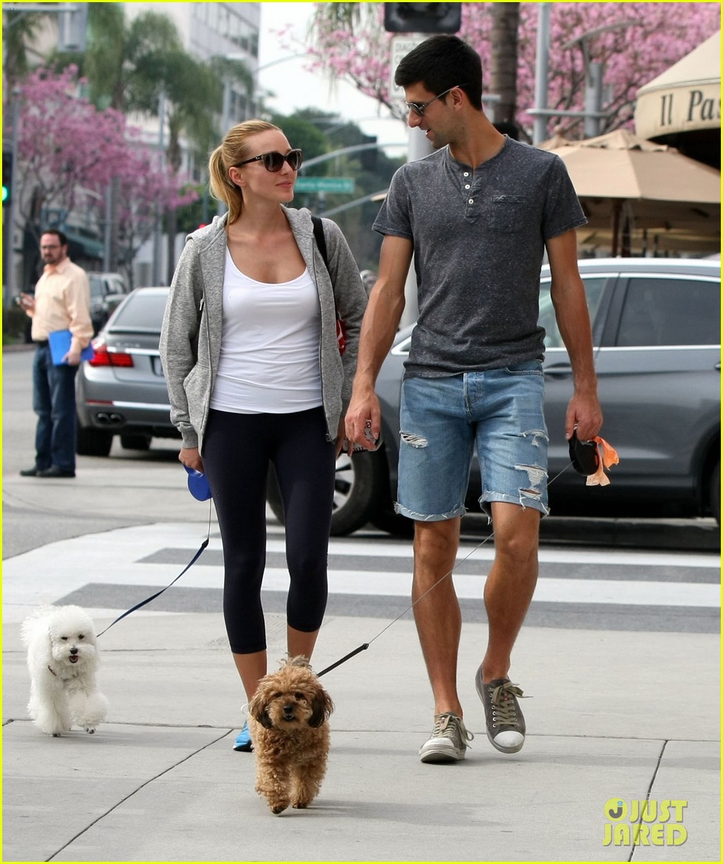 Novak Djokovic Goes for Romantic Dog Walk with Wife Jelena: Photo ...