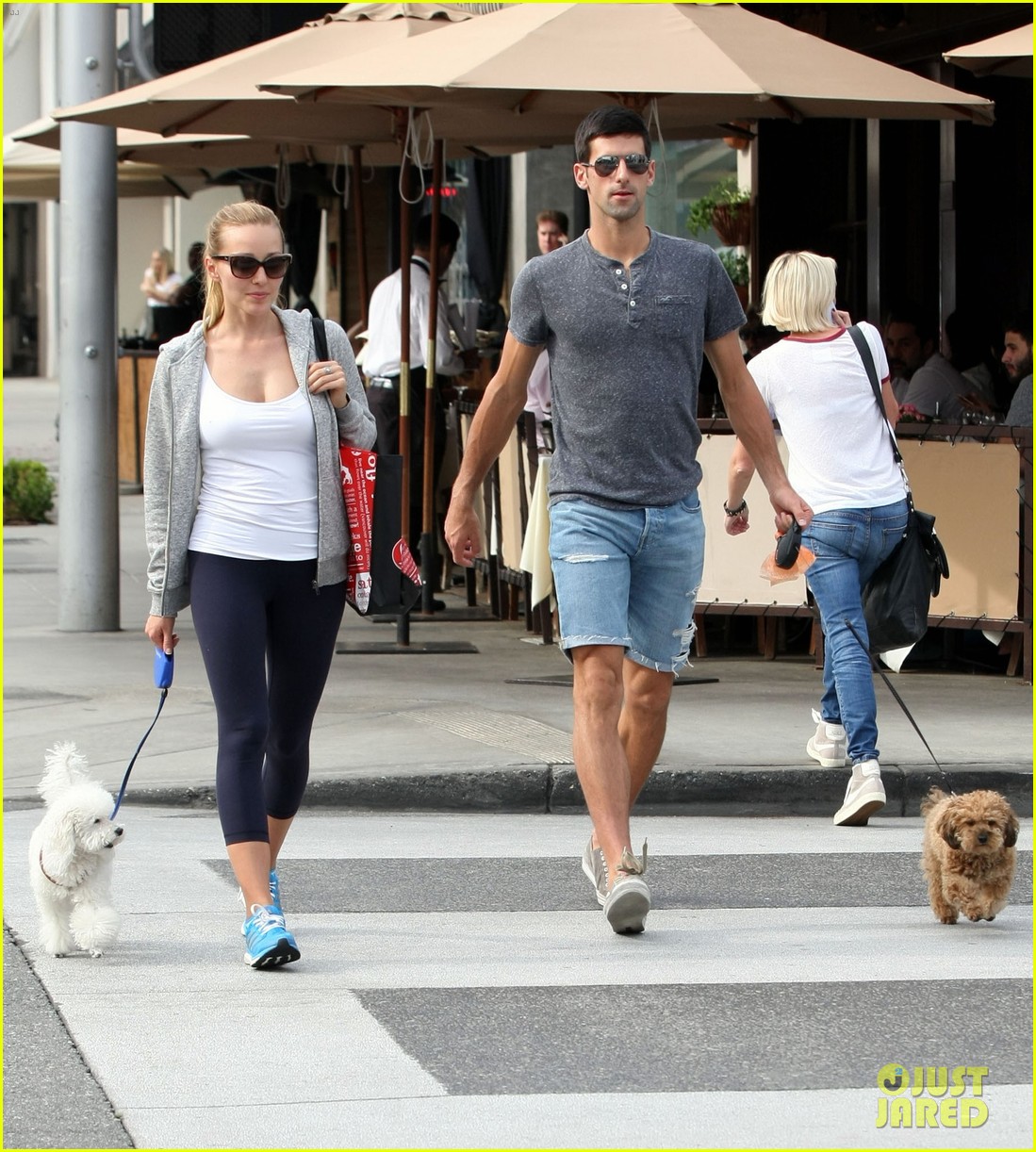 Novak Djokovic Goes for Romantic Dog Walk with Wife Jelena: Photo ...