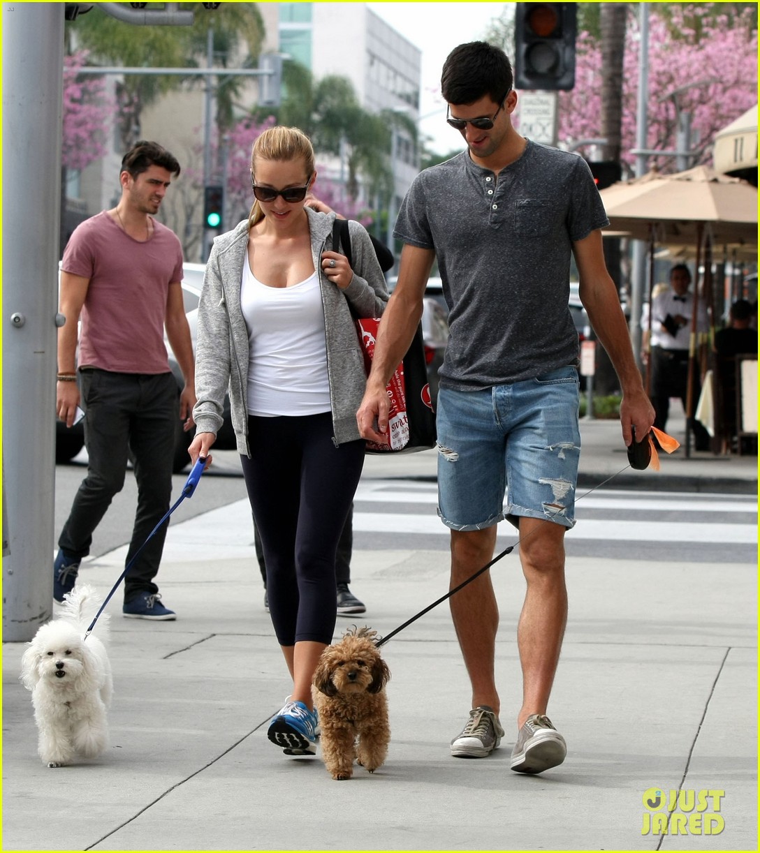 Novak Djokovic Goes for Romantic Dog Walk with Wife Jelena: Photo ...