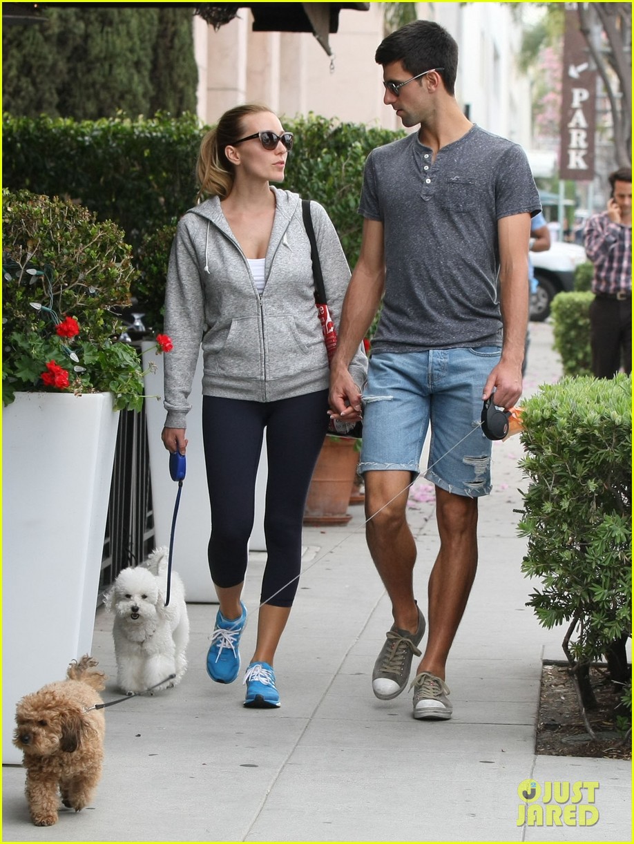 Novak Djokovic Goes for Romantic Dog Walk with Wife Jelena: Photo ...