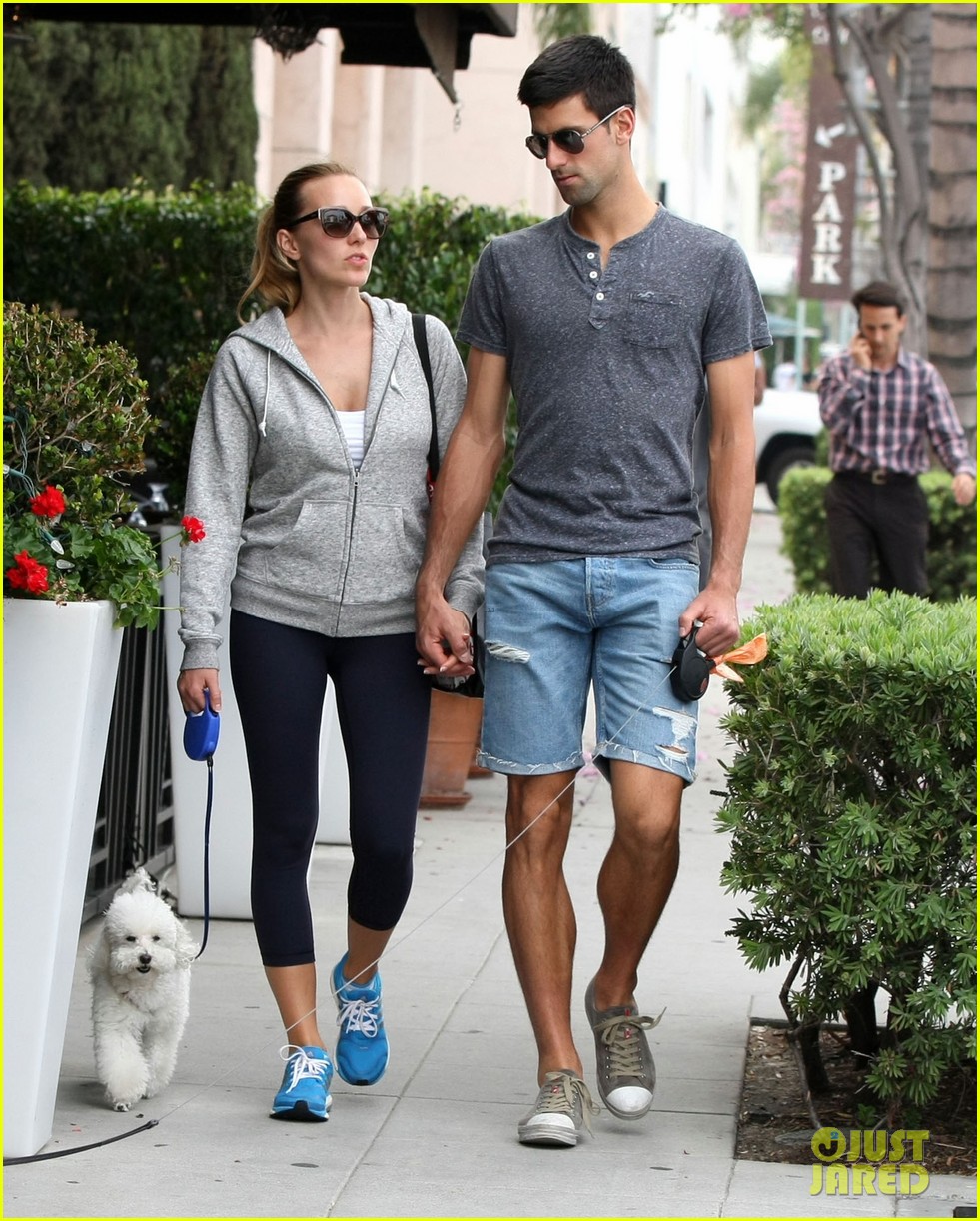 Novak Djokovic Goes for Romantic Dog Walk with Wife Jelena: Photo ...