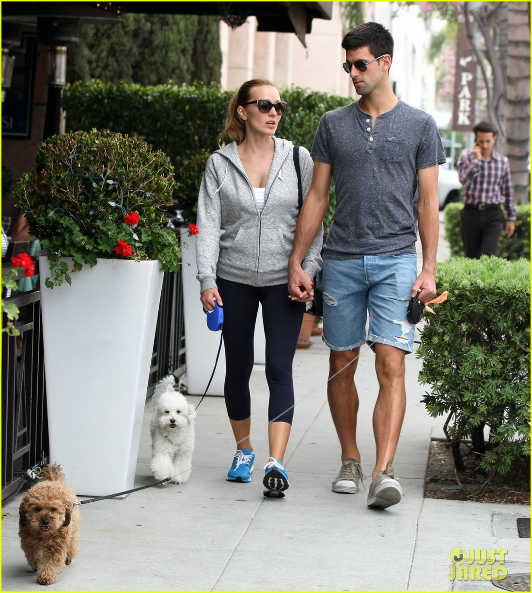 Novak Djokovic Goes for Romantic Dog Walk with Wife Jelena: Photo ...
