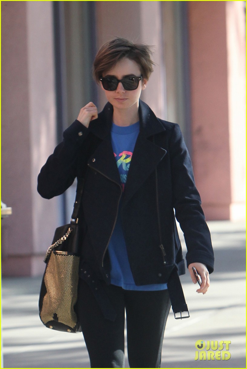 Lily Collins Teams Up With Barrie Knitwear For Third Year In A Row ...