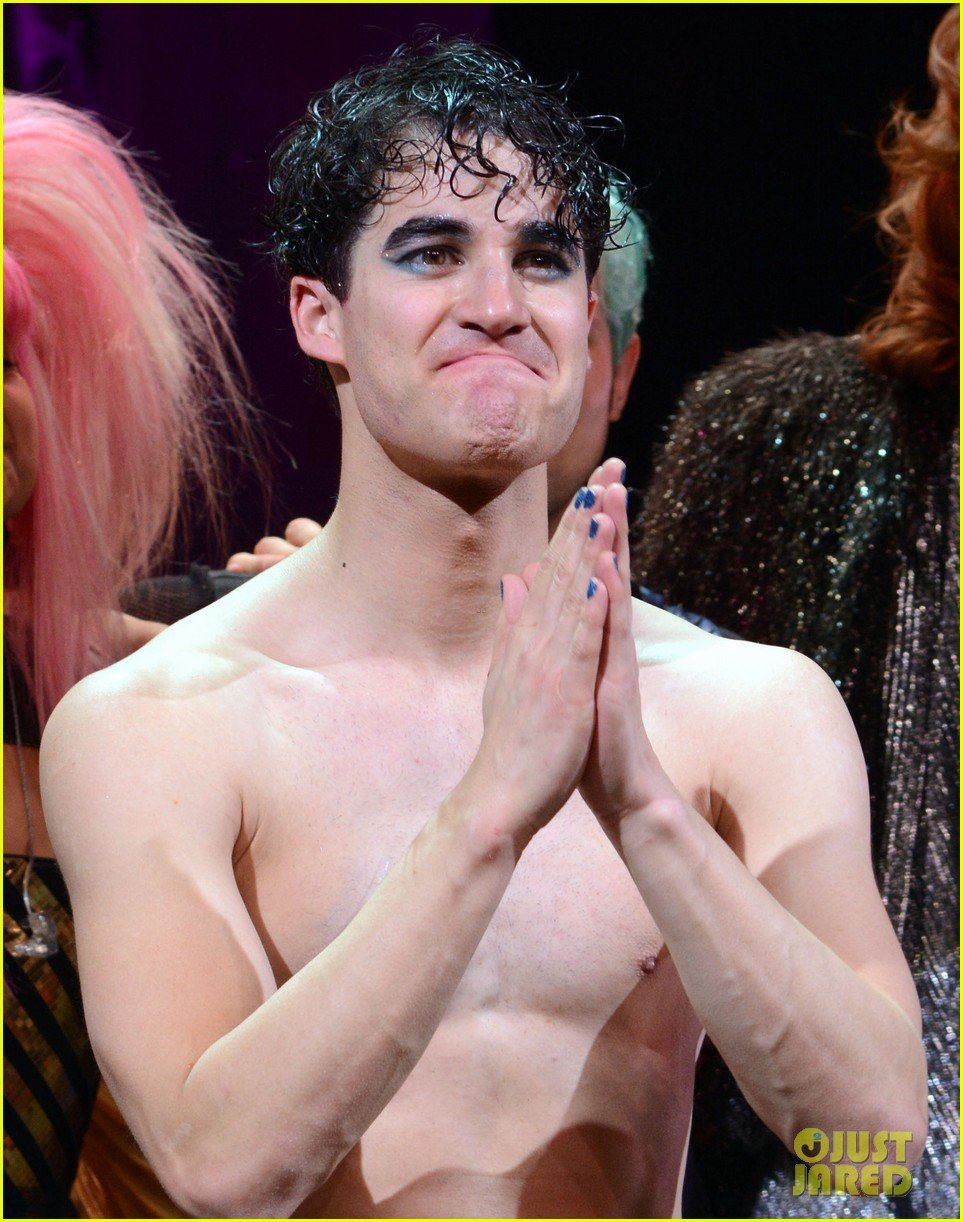 Darren Criss Strips Down Shirtless for First 'Hedwig' Show!: Photo 3358594 | Broadway, Darren ...