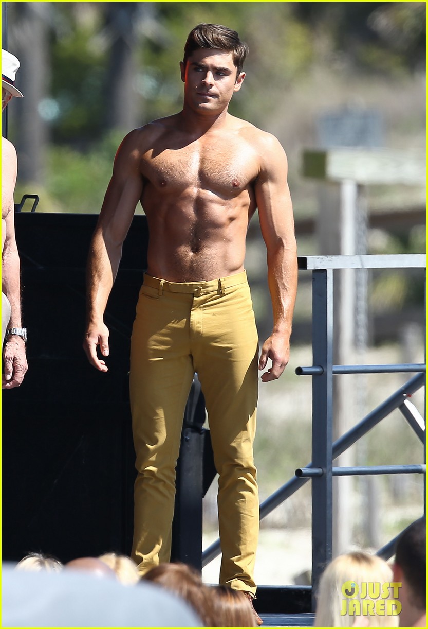 Zac Efron's Shirtless Flex-Off Stunt Photos Are Too Amazing: Photo ...