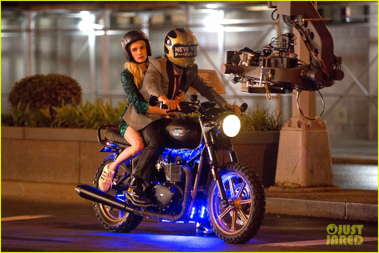 Emma Roberts Has the 'Nerve' to Take Motorcycle Ride: Photo 3349097 ...