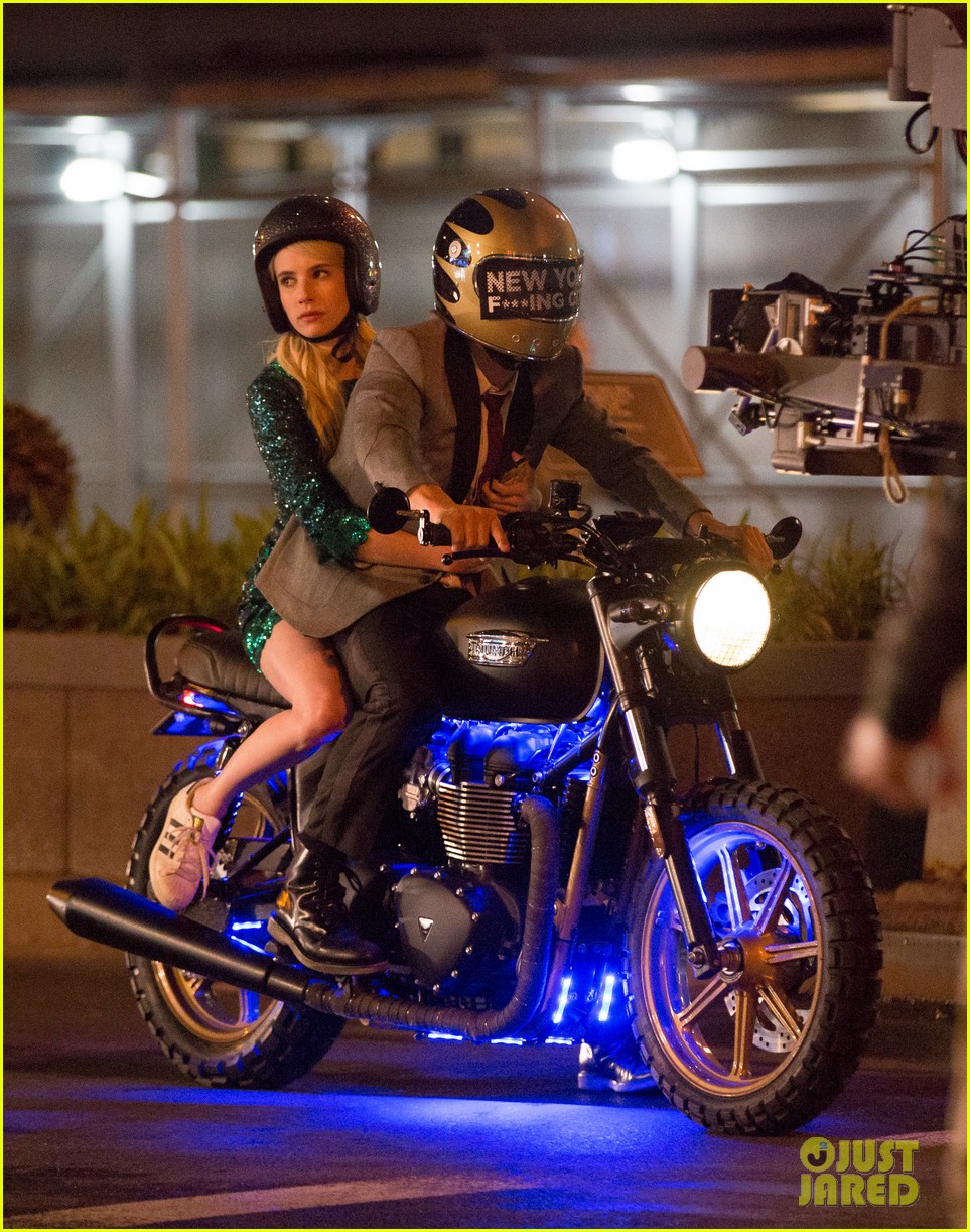 Emma Roberts Has the 'Nerve' to Take Motorcycle Ride: Photo 3349100 ...