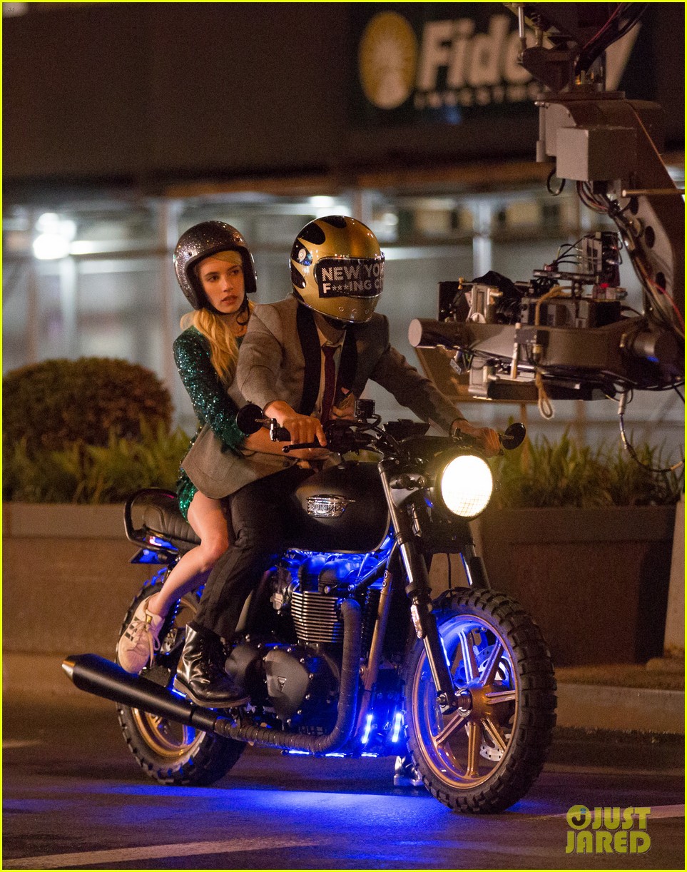 Emma Roberts Has the 'Nerve' to Take Motorcycle Ride: Photo 3349109 ...