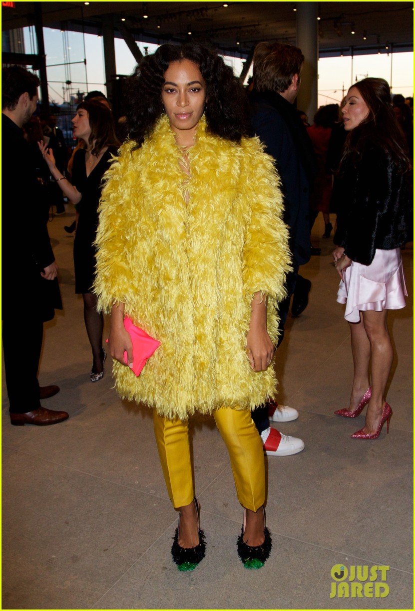 Zoe Kravitz Goes Sheer While Solange Knowles Wears Yellow Fur at ...