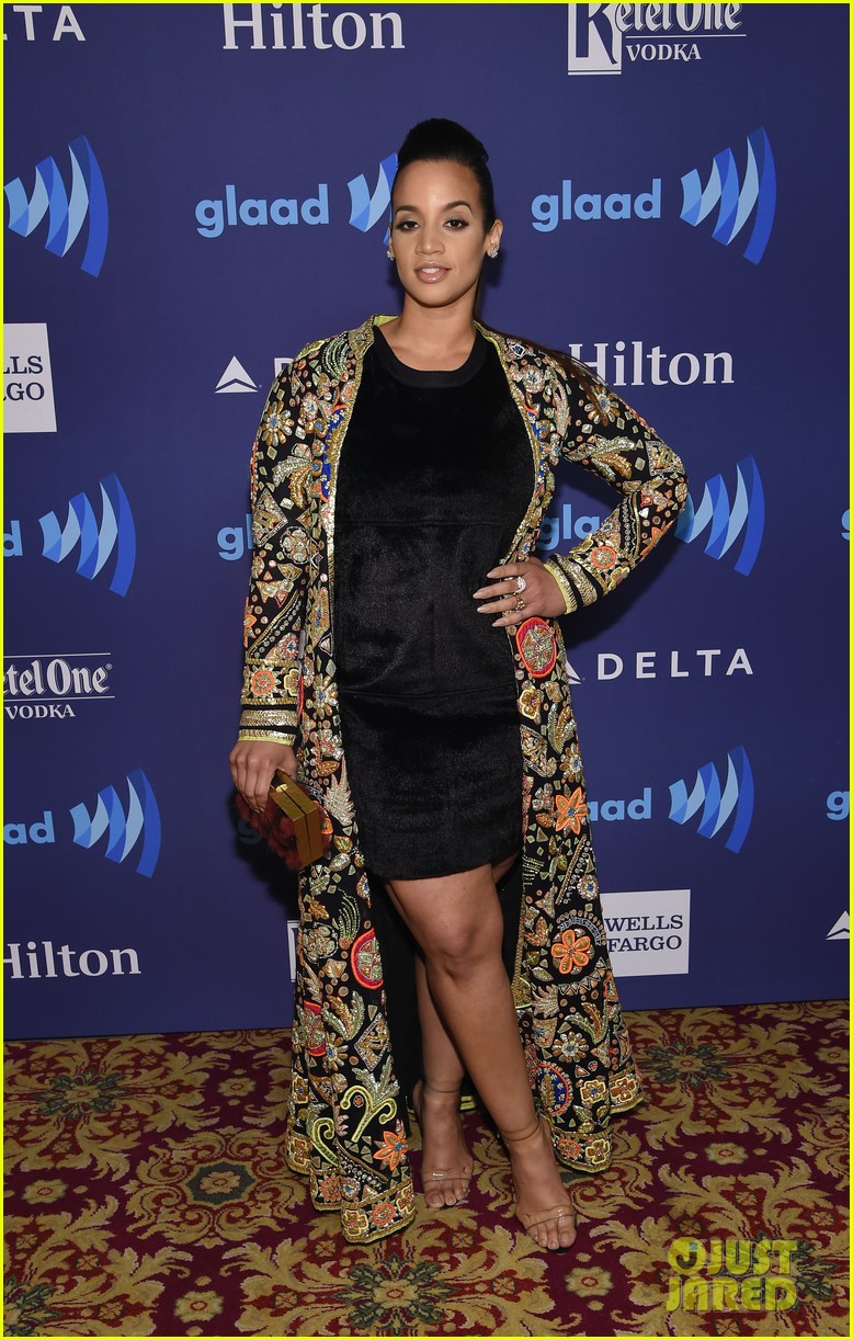 Laverne Cox is a Vision in Purple at GLAAD Media Awards 2015: Photo ...