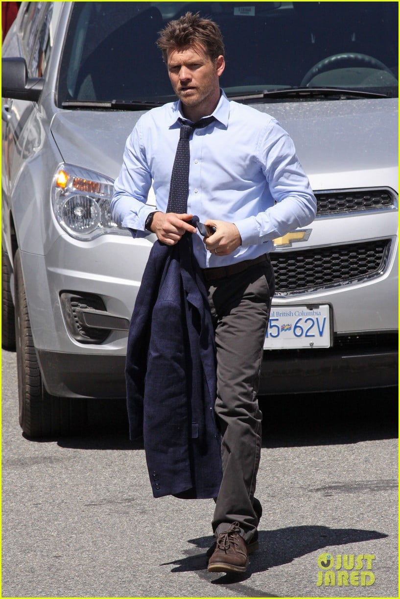 Sam Worthington Shows Some Chest Hair on 'Shack' Set: Photo 3402746 ...