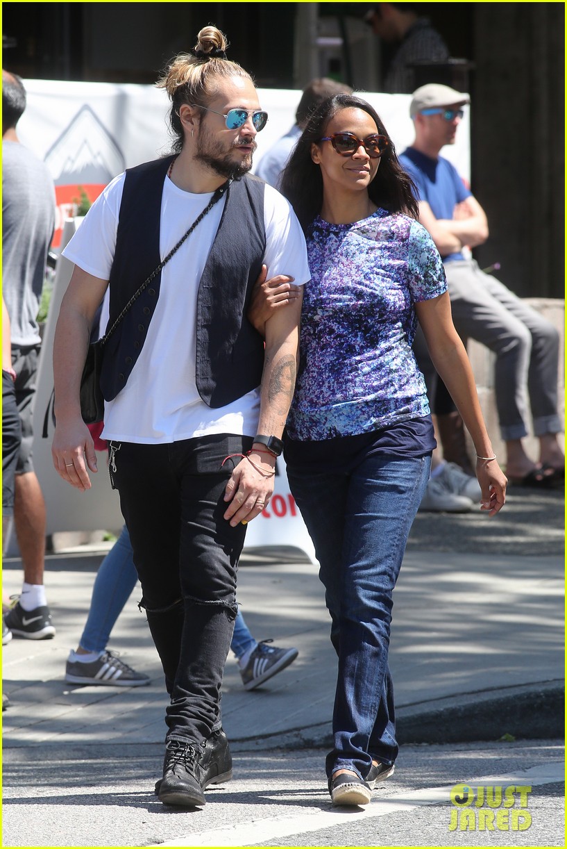 Zoe Saldana Spends Her Birthday at the Aquarium With Hubby Marco Perego ...