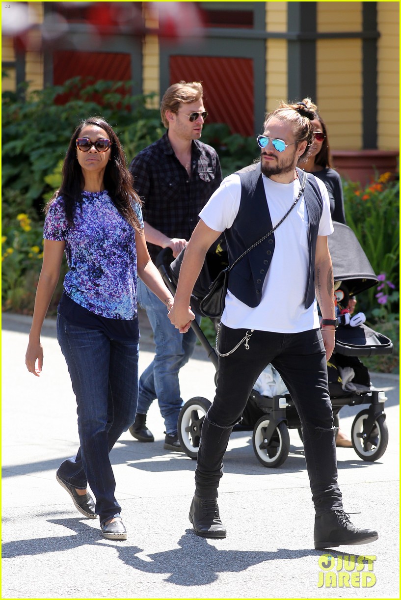 Zoe Saldana Spends Her Birthday at the Aquarium With Hubby Marco Perego ...