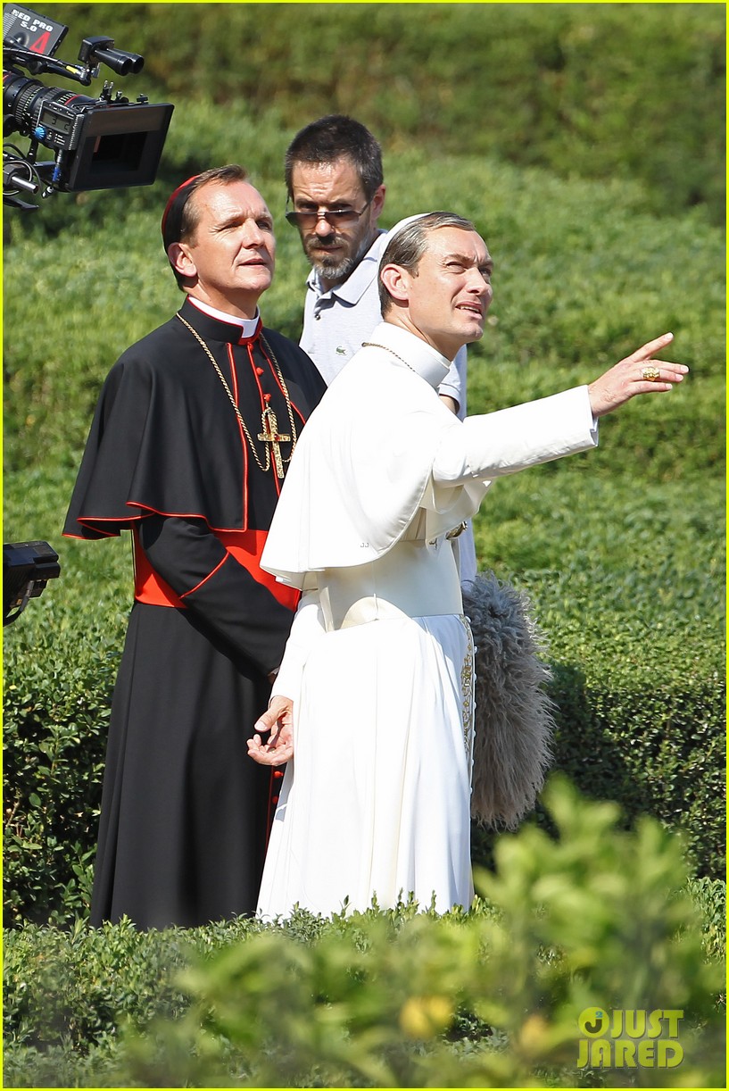 Jude Law & Sebastian Roché Continue 'Young Pope' in Rome: Photo 3433936 ...