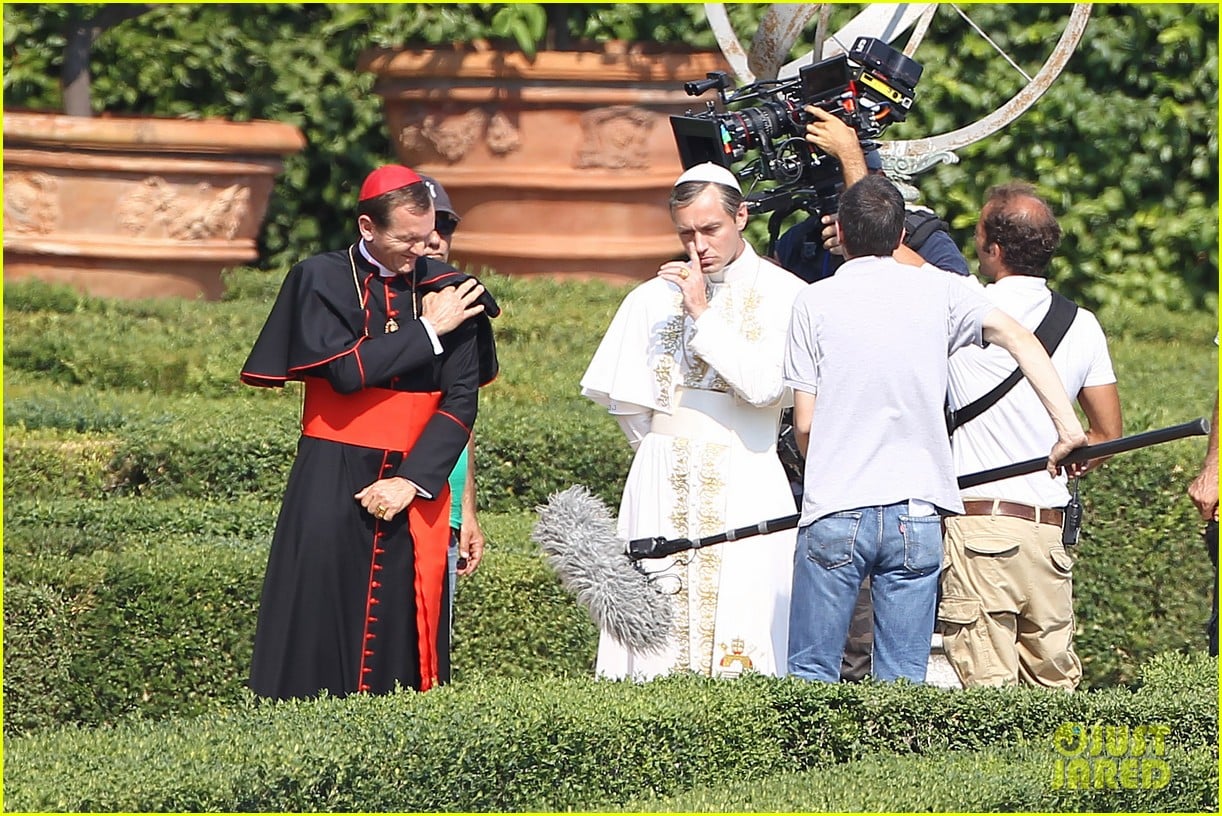 Jude Law & Sebastian Roché Continue 'Young Pope' in Rome: Photo 3433945 ...