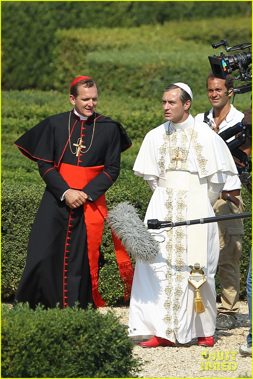 Jude Law & Sebastian Roché Continue 'Young Pope' in Rome: Photo 3433952 ...
