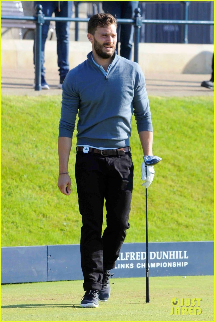 Jamie Dornan Practices for Golf Competition in Scotland: Photo 3474372 ...