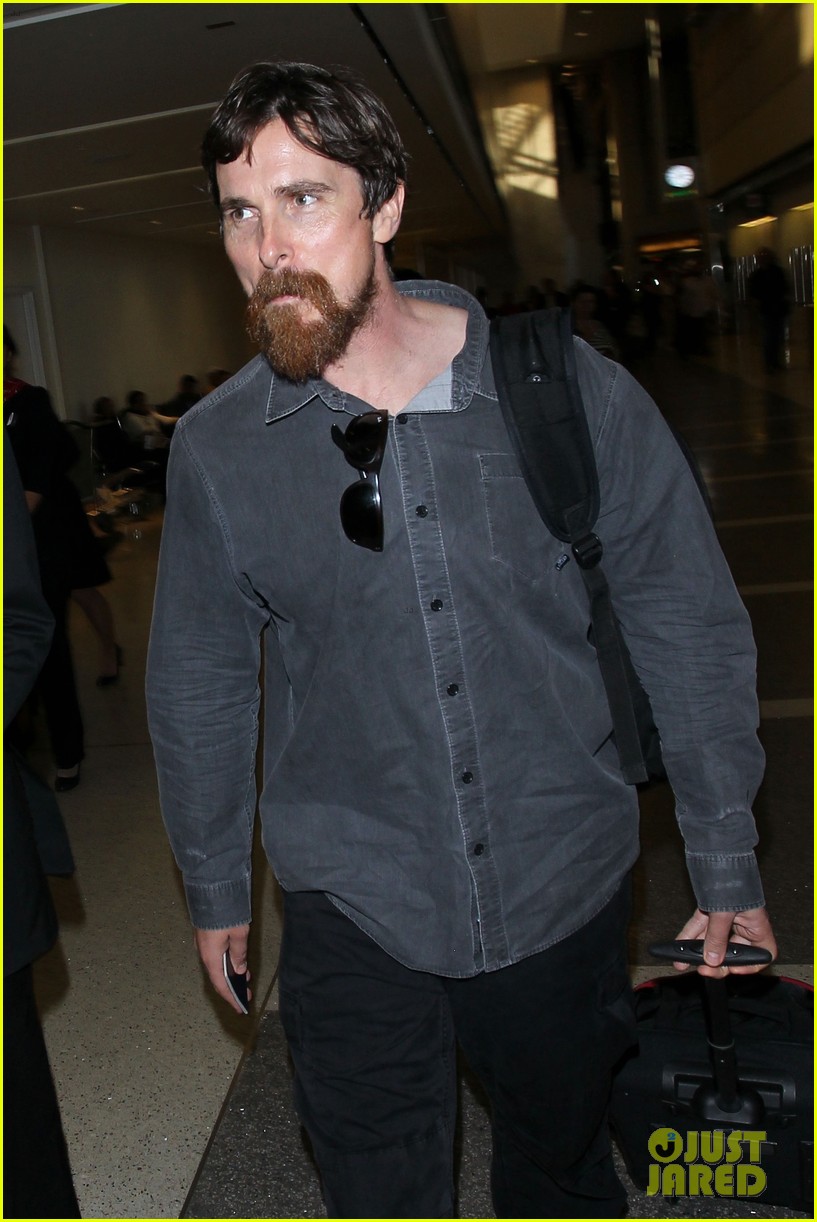Christian Bale Manages to Crack A Smile at LAX: Photo 3515950 ...