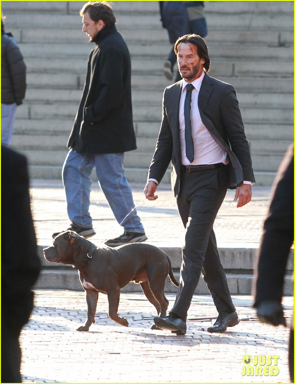 Keanu Reeves Begins Filming 'John Wick 2' Looking All Bloody!: Photo ...