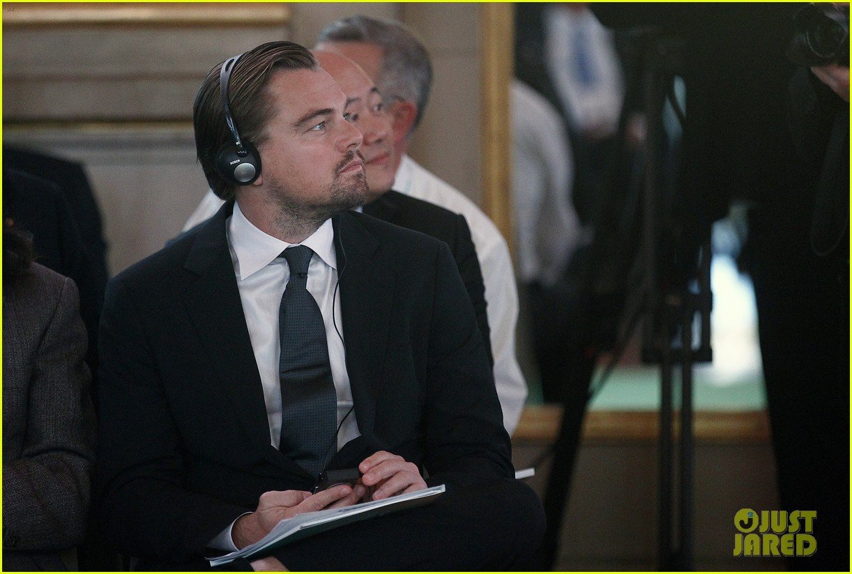 Leonardo DiCaprio & His Dad Attend Climate Change Summit: Photo 3523268 ...