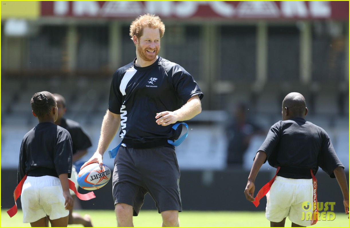 Prince Harry Plays Rugby Game with Kids in South Africa: Photo 3520313 ...