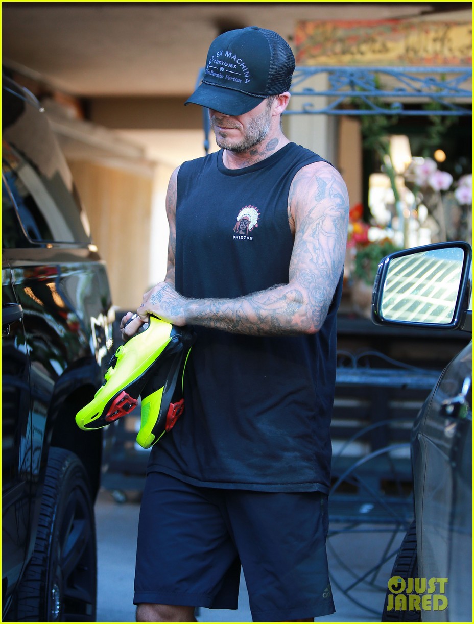 David Beckham Shows Off His Completely Tattooed Arms: Photo 3550782 ...