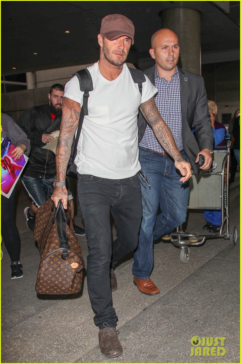 David Beckham Shows Off His Completely Tattooed Arms: Photo 3550788 ...