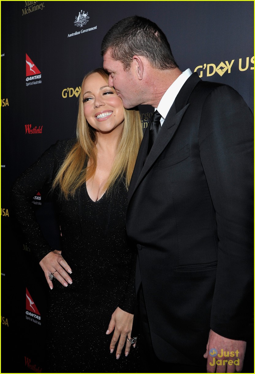 Mariah Carey Flaunts Engagement Ring on Red Carpet with Fiance James ...