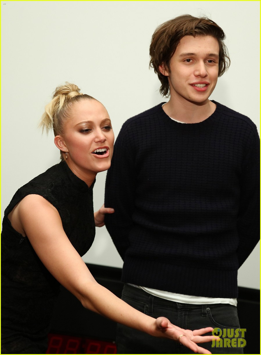 Alex Roe & Nick Robinson Hit Up 'The 5th Wave' Just Jared Screening ...