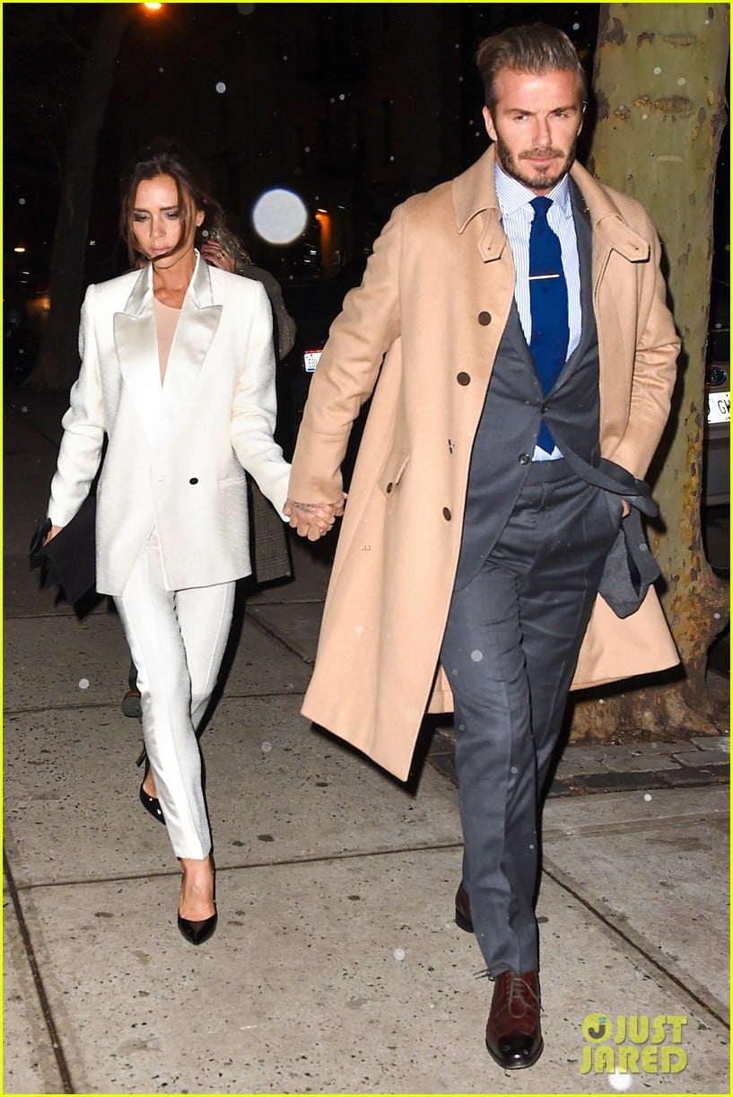David & Victoria Beckham Do Date Night in Snowy NYC: Photo 3572551 ...