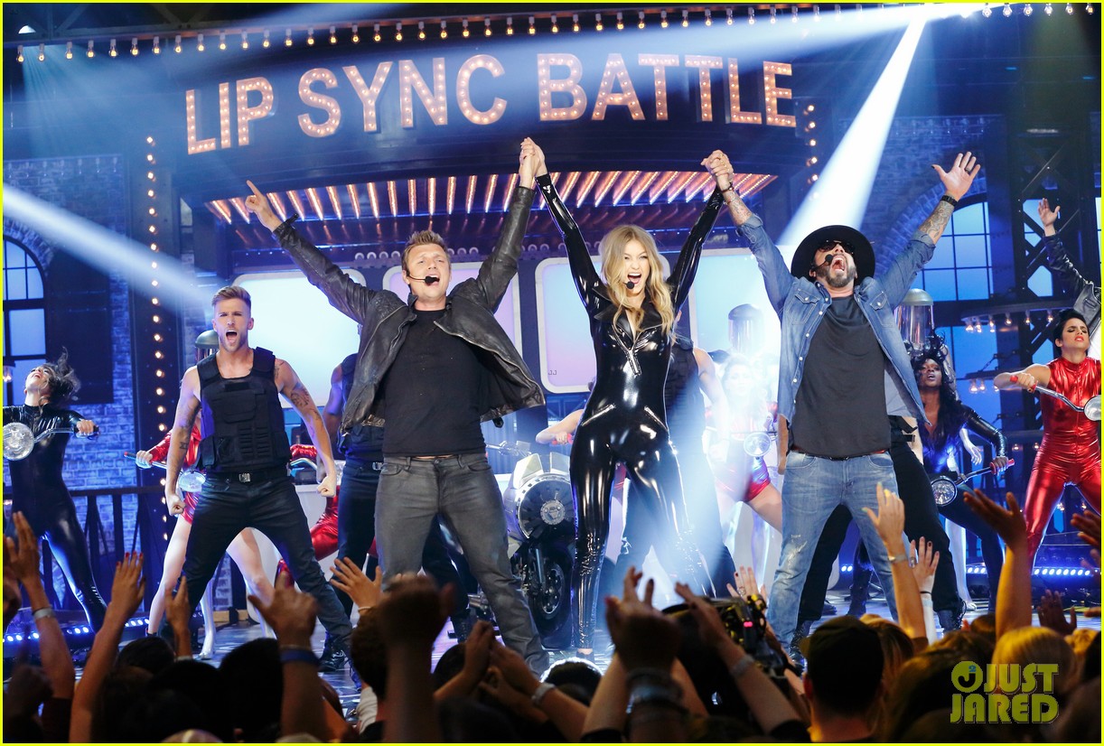 Gigi Hadid's Full 'Lip Sync Battle' Performance with Backstreet Boys ...