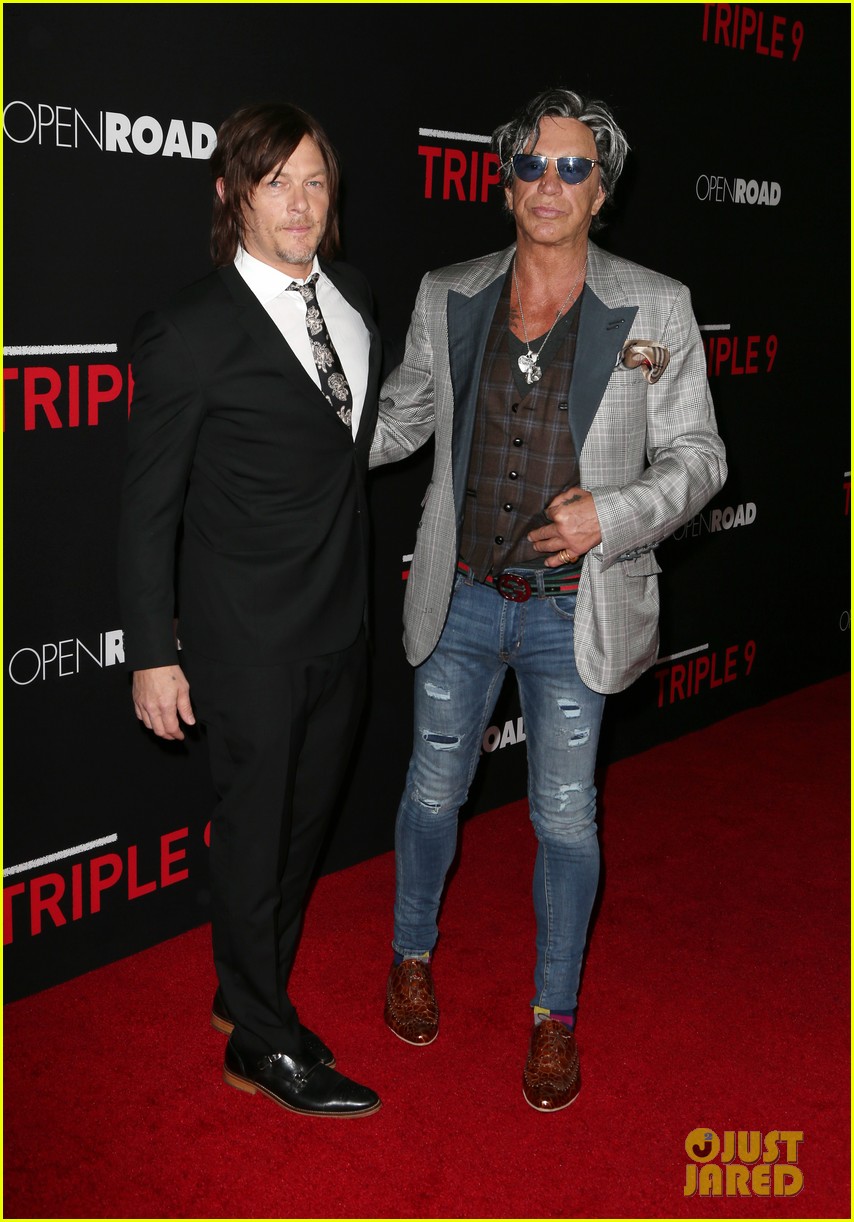 Norman Reedus & Aaron Paul Join 'Triple 9' Cast At L.A Premiere!: Photo ...