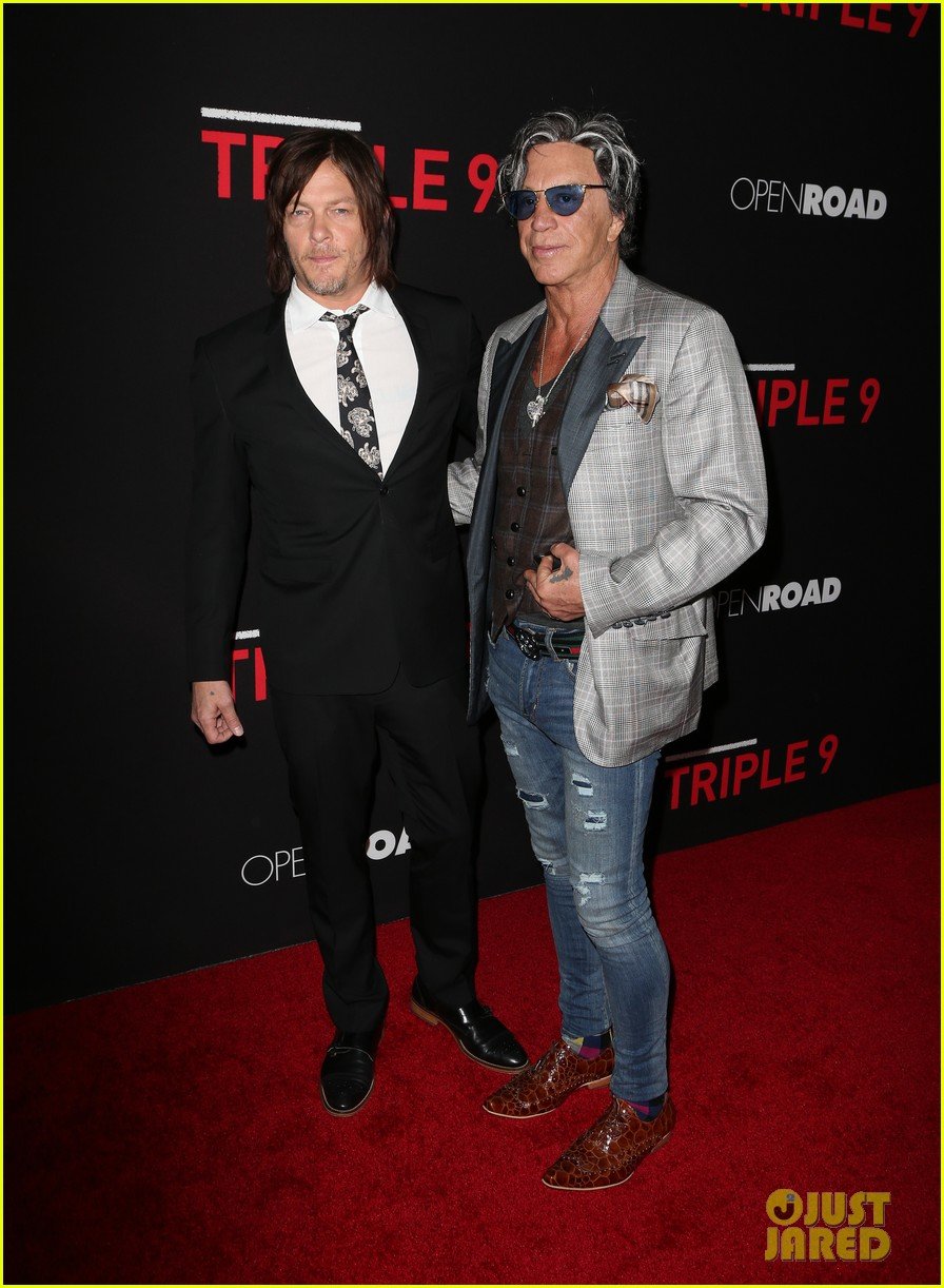Norman Reedus & Aaron Paul Join 'Triple 9' Cast At L.A Premiere!: Photo ...